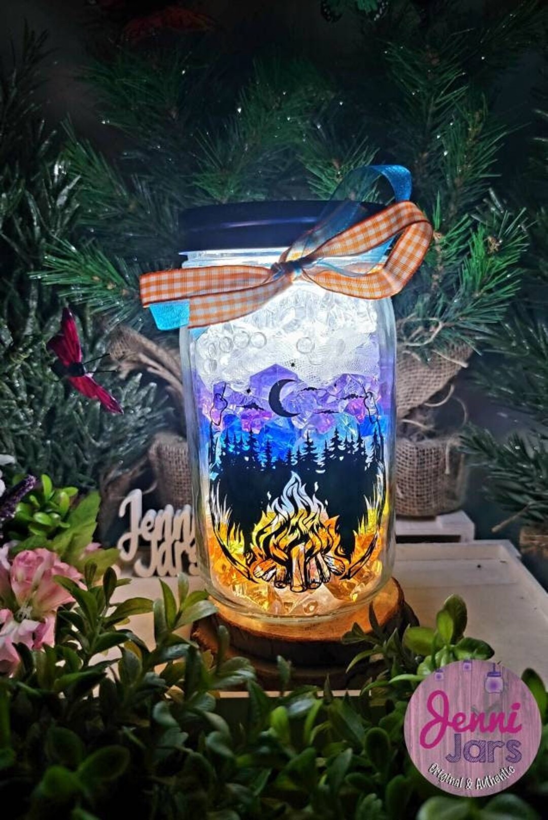 Camping Light up Rv Decor, Motorhome Mason Jar Light, Farmhouse ...