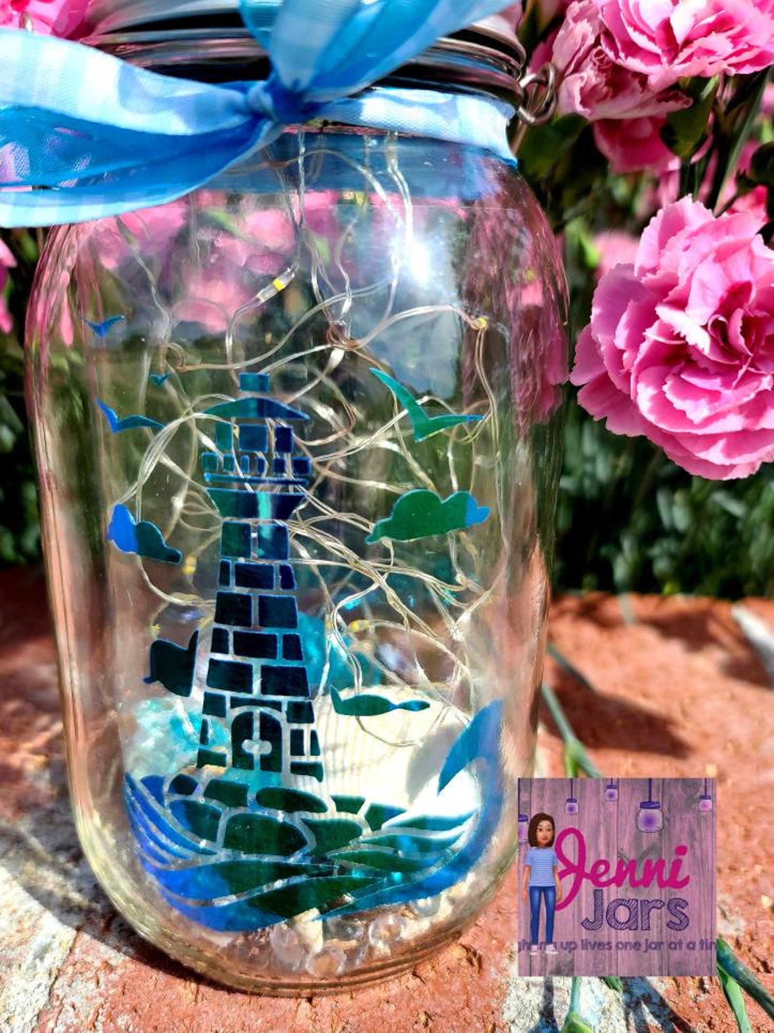 Farmhouse Lighthouse Solar Mason Jar Light Mother Birthday - Etsy