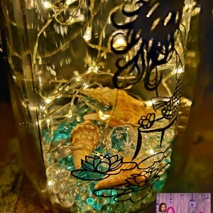 Mermaid Solar Rechargeable Mason Jar Fairy Lantern, Mermaid Decor ...