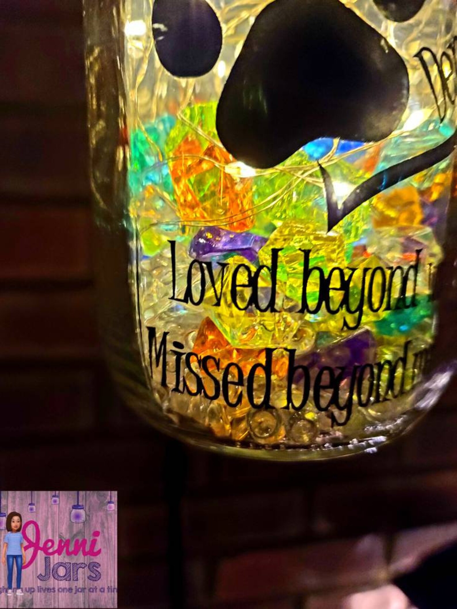 Personalized Pet Memorial Solar Mason Jar Fairy Lantern Life - Etsy