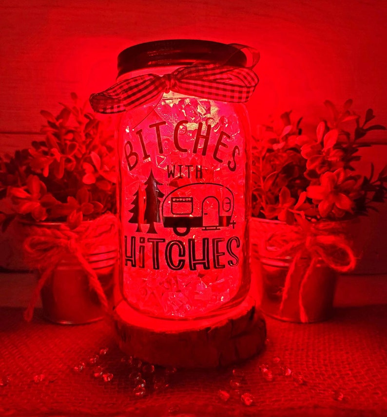Camping Light up Rv Decor Motorhome Mason Jar Light | Etsy