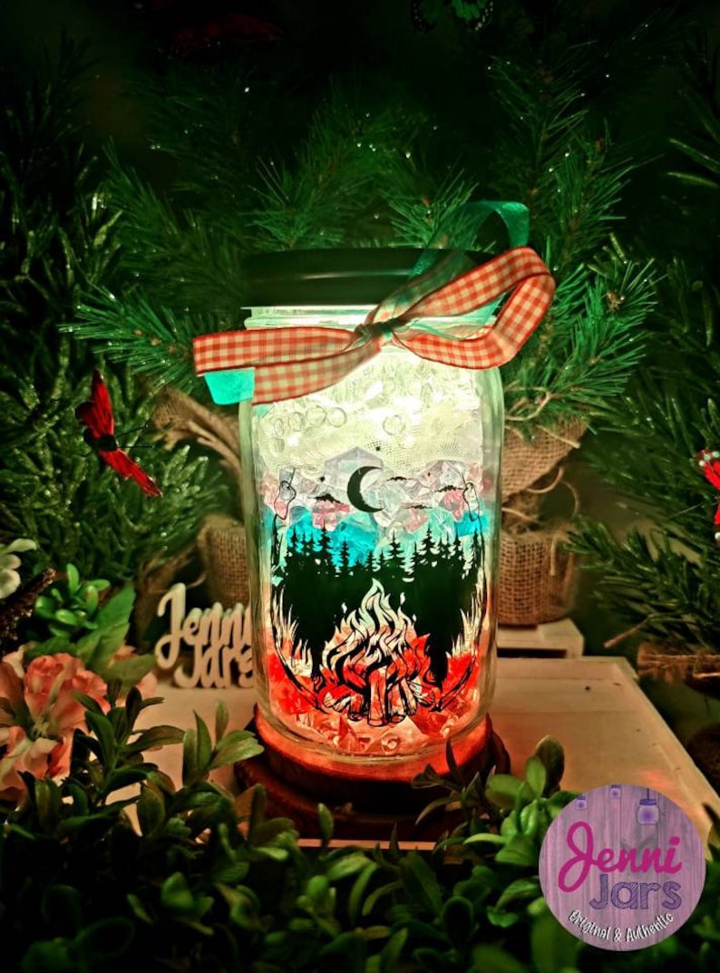 Camping Light up Rv Decor Motorhome Mason Jar Light - Etsy