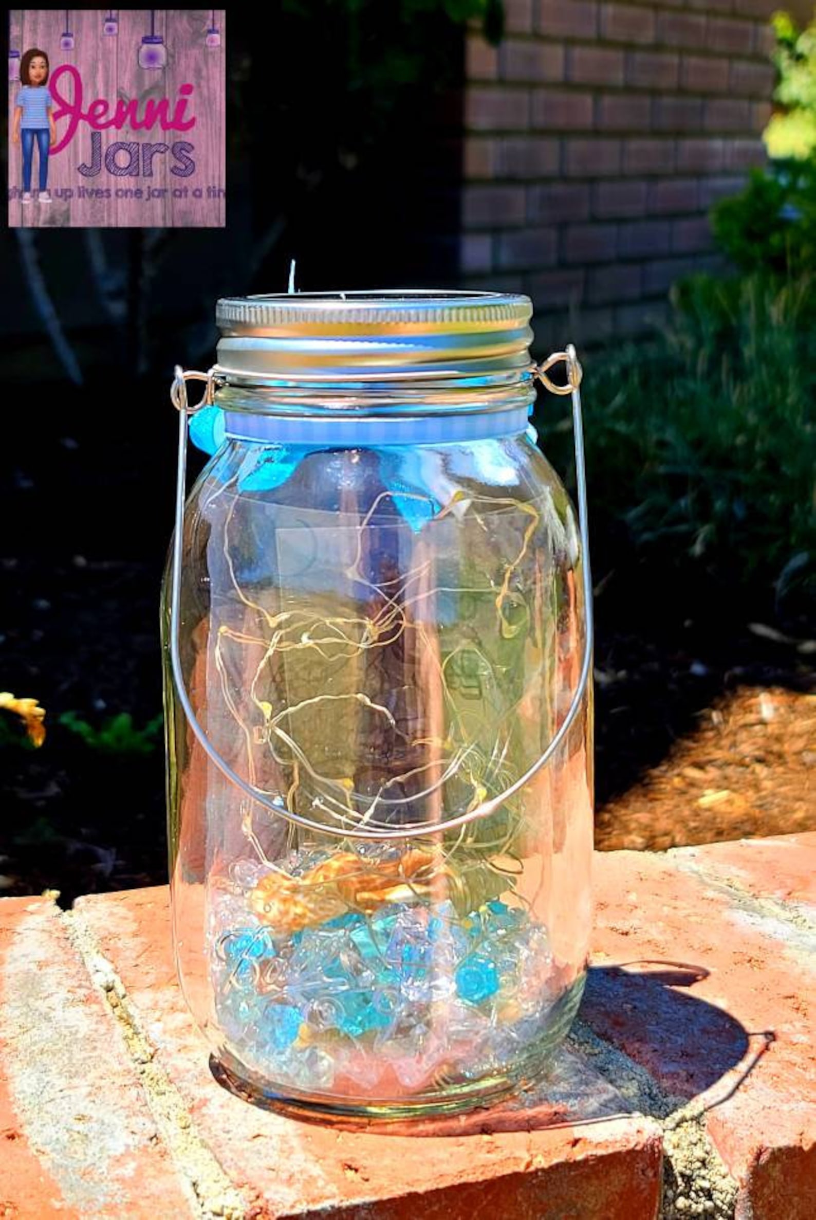 Mermaid Solar Rechargeable Mason Jar Fairy Lantern Mermaid - Etsy