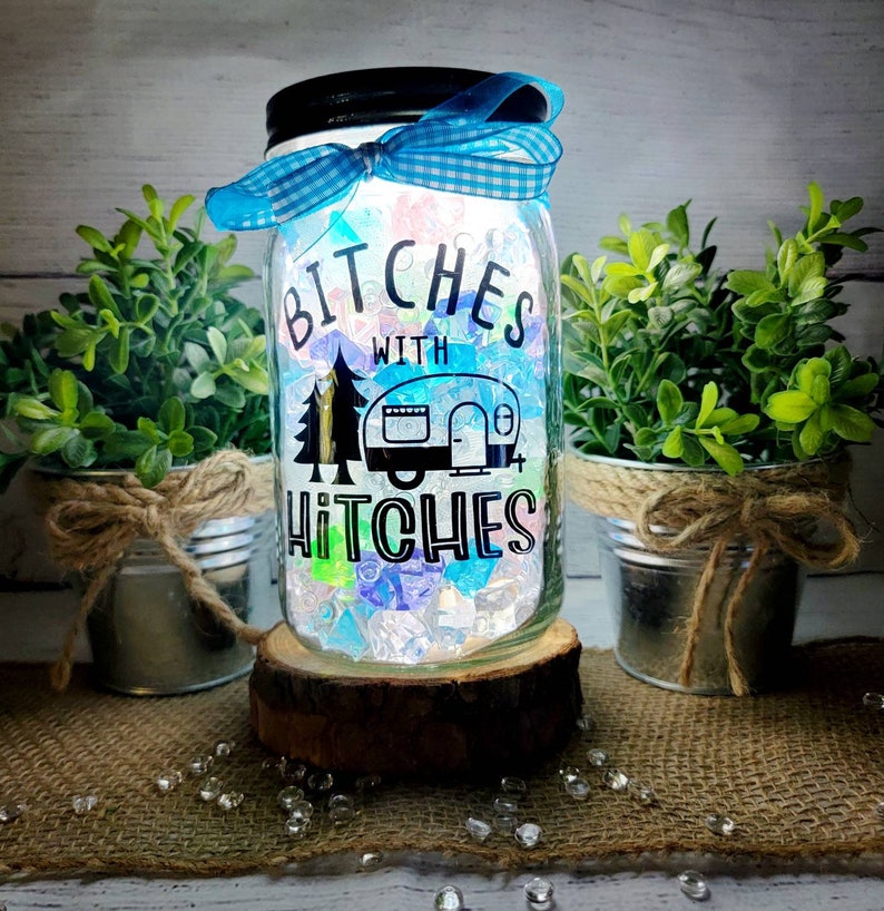 Camping Light up Rv Decor Motorhome Mason Jar Light - Etsy