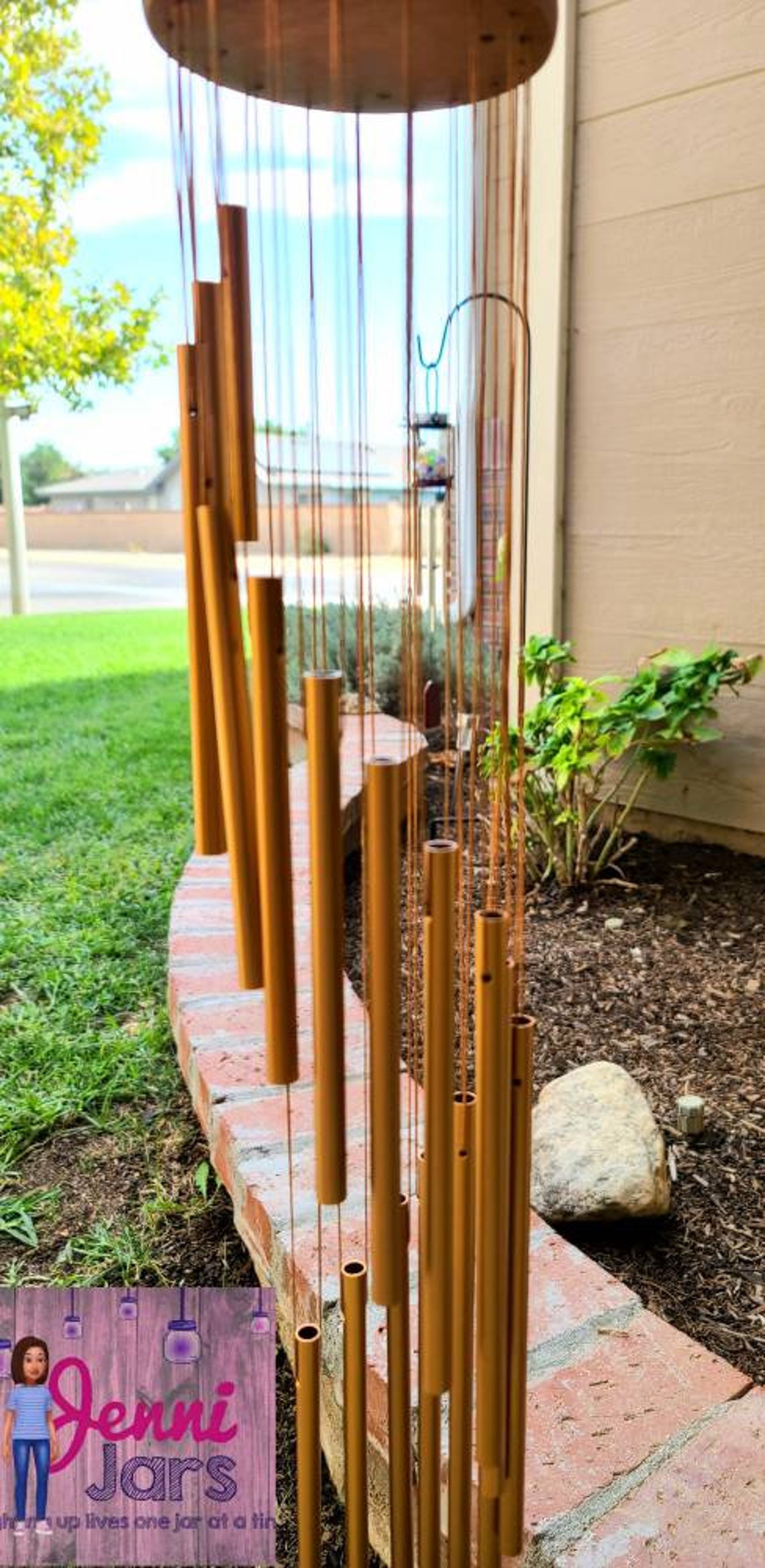French Bulldog Solar Light up Wind Chime Frenchie Mom Mason - Etsy