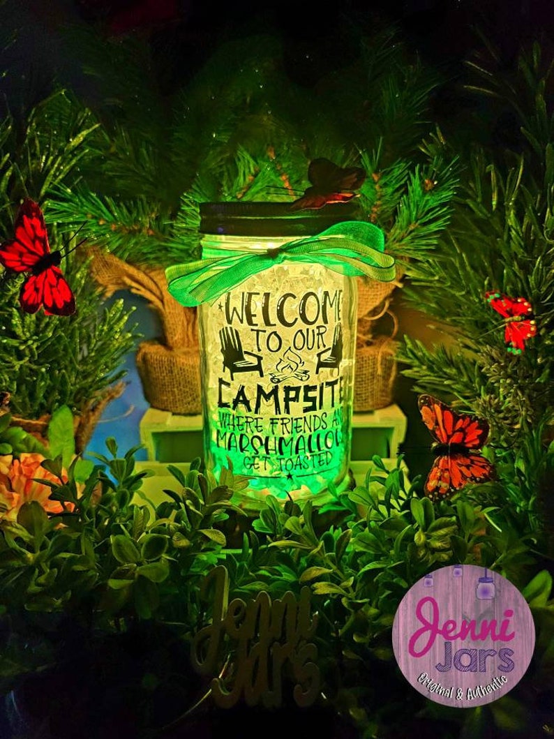 Camping Light up Rv Decor Motorhome Mason Jar Light Decor - Etsy