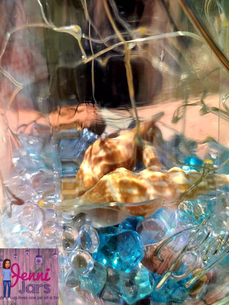 Mermaid Solar Rechargeable Mason Jar Fairy Lantern, Mermaid Decor ...