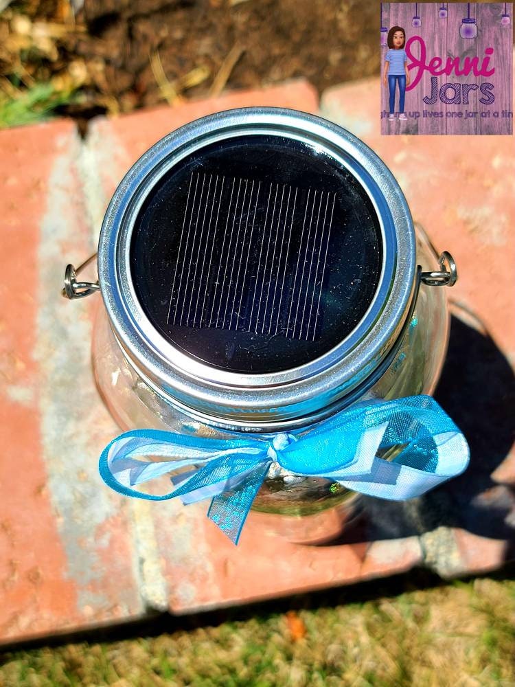 Mermaid Solar Rechargeable Mason Jar Fairy Lantern, Mermaid Decor ...