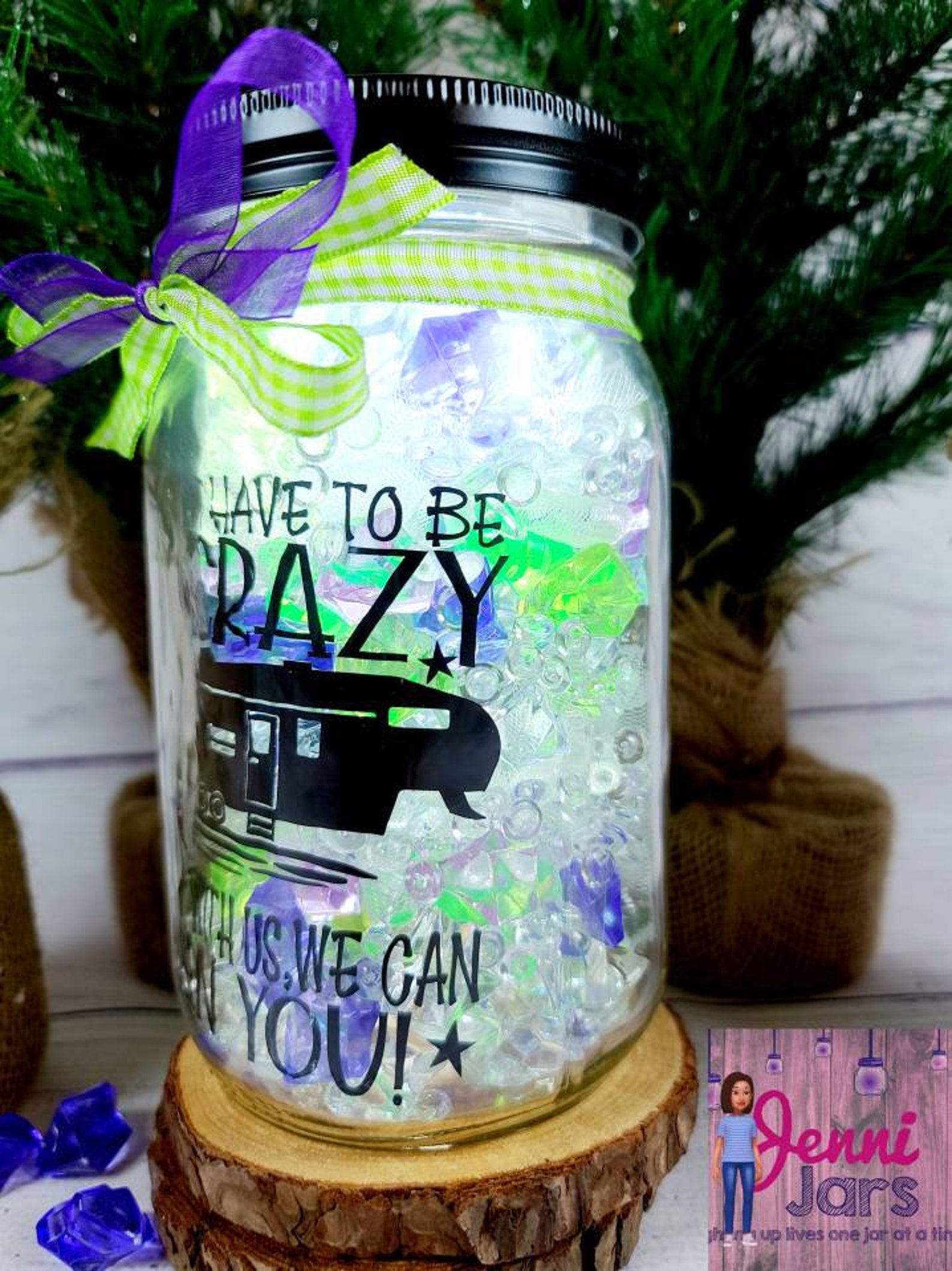 Farmhouse Mason Jar Camping Light, LED Rv Decor, Housewarming Gift, Rv ...