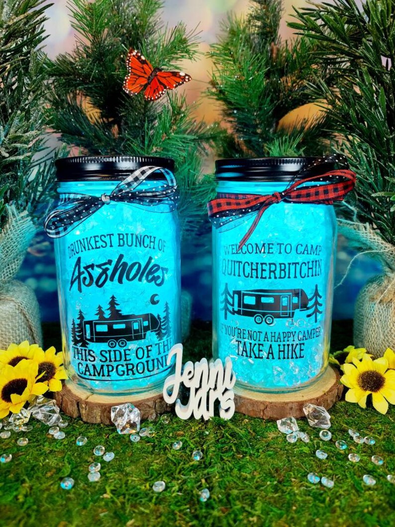 Adult Camping Light up Rv Decor Motorhome Mason Jar Light - Etsy
