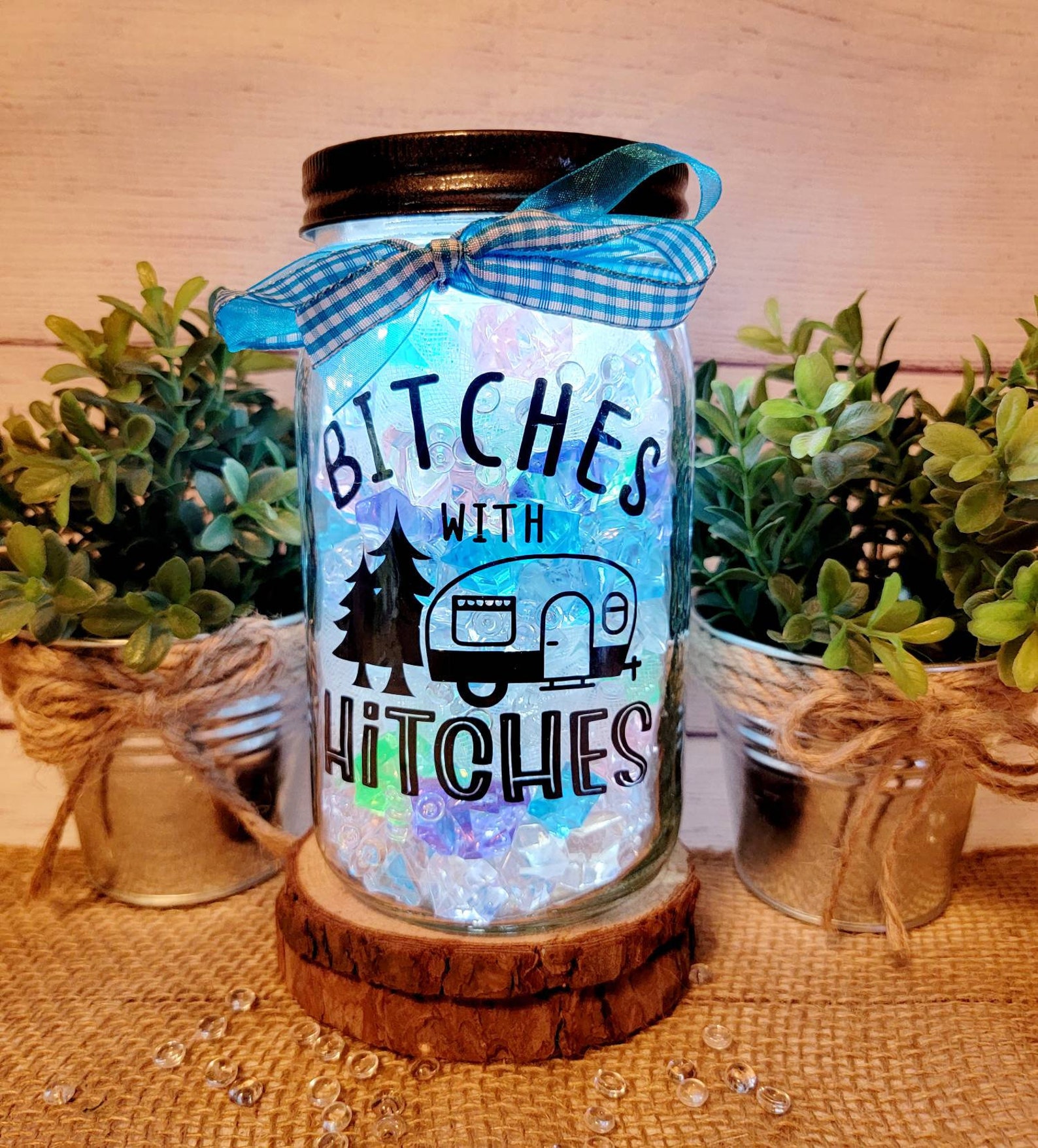 Camping Light up Rv Decor, Motorhome Mason Jar Light, Farmhouse ...
