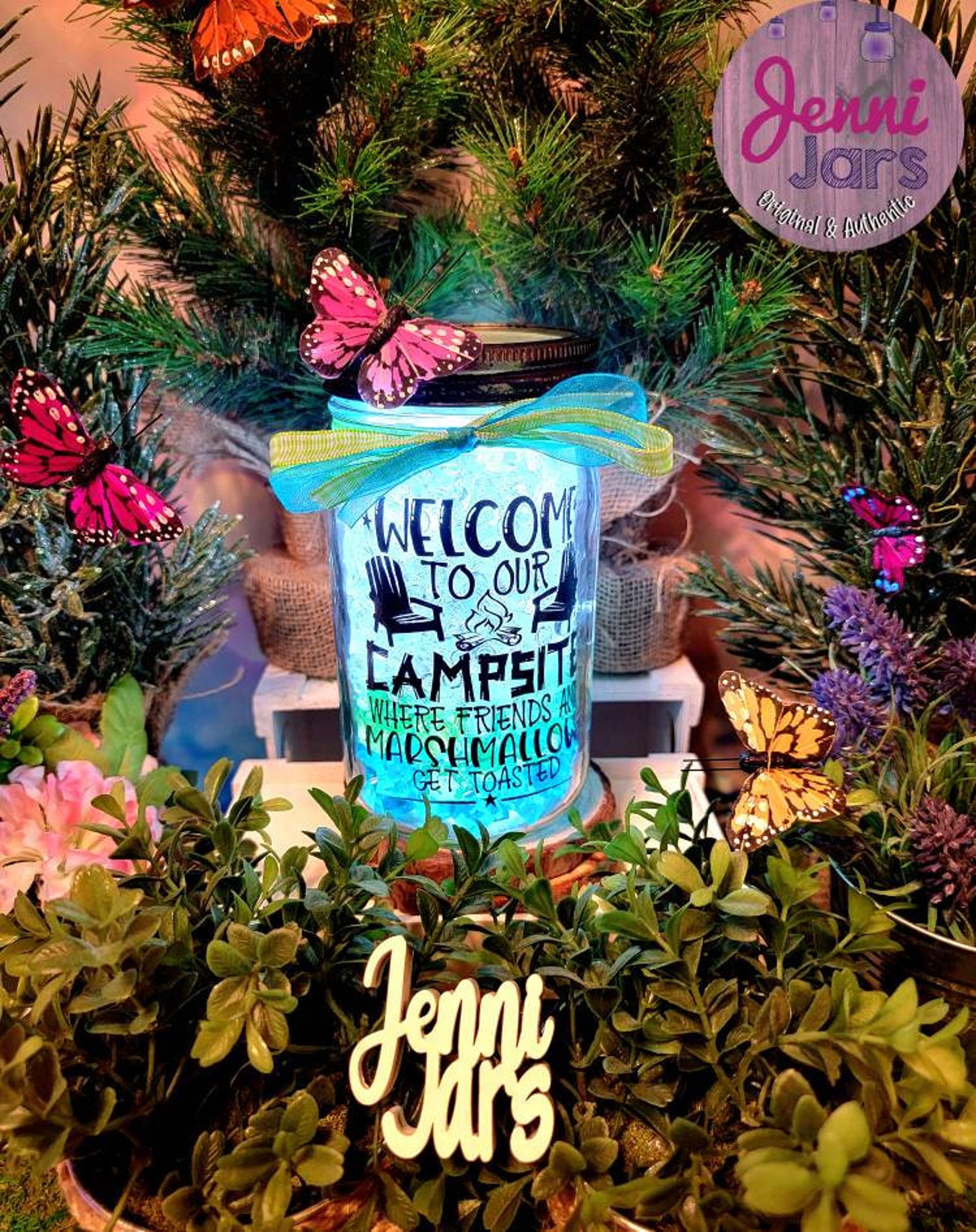 Camping Light up Rv Decor, Motorhome Mason Jar Light Decor, Family ...