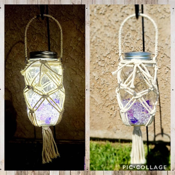 Macrame Jar - Etsy