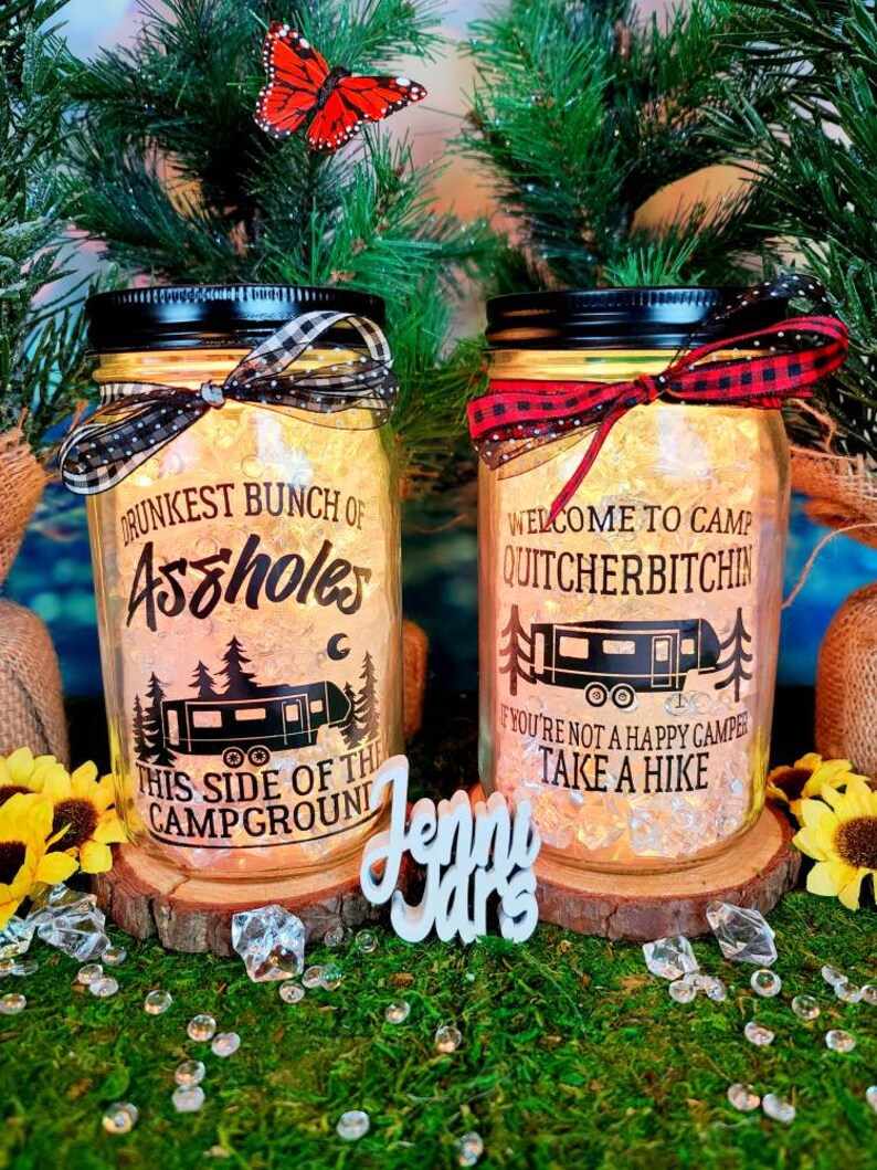 Adult Camping Light up Rv Decor Motorhome Mason Jar Light - Etsy
