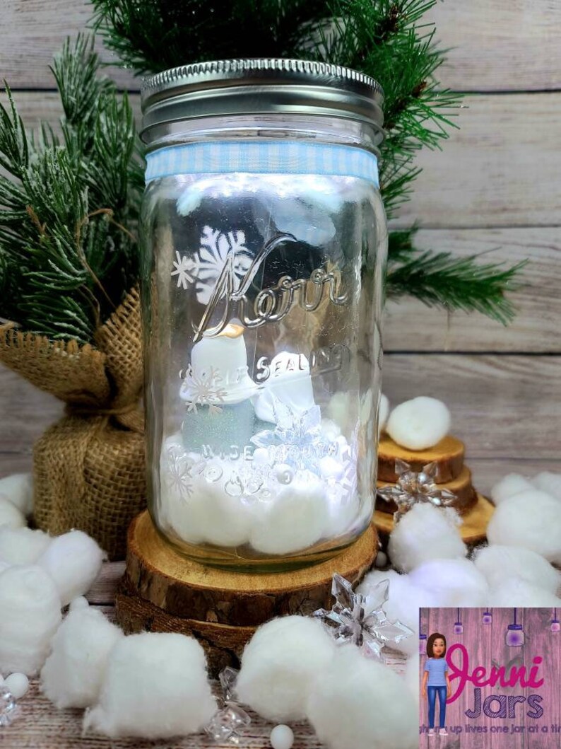 Nativity light up mason jar religious Christmas decor | Etsy