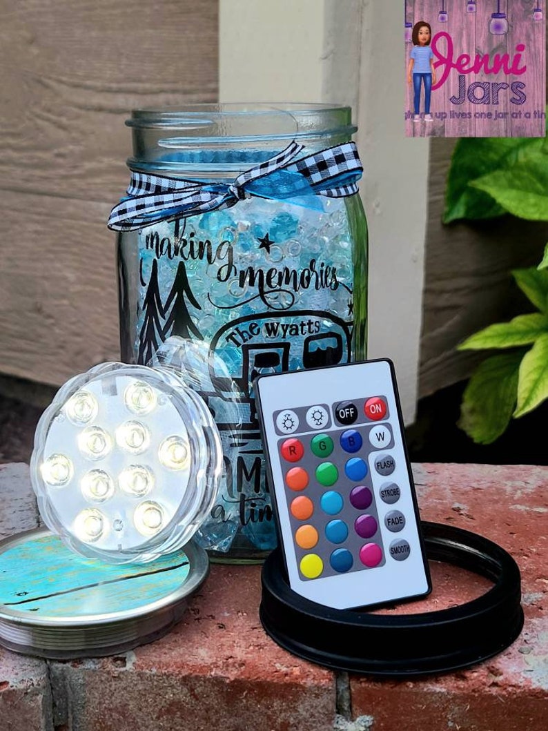 Personalized light up rv decor farmhouse mason jar light | Etsy