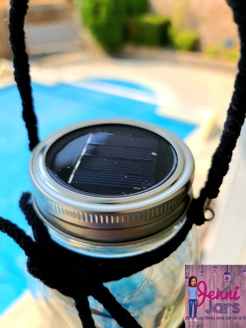 Fairy Light up Mason Jar Wind Chime Outdoor Solar Windchime | Etsy