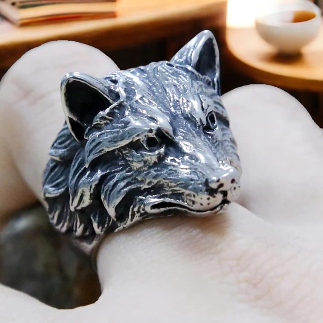 Vintage Fox Ring Silver Animal Rings Gift for Her Animal Lover Ring ...