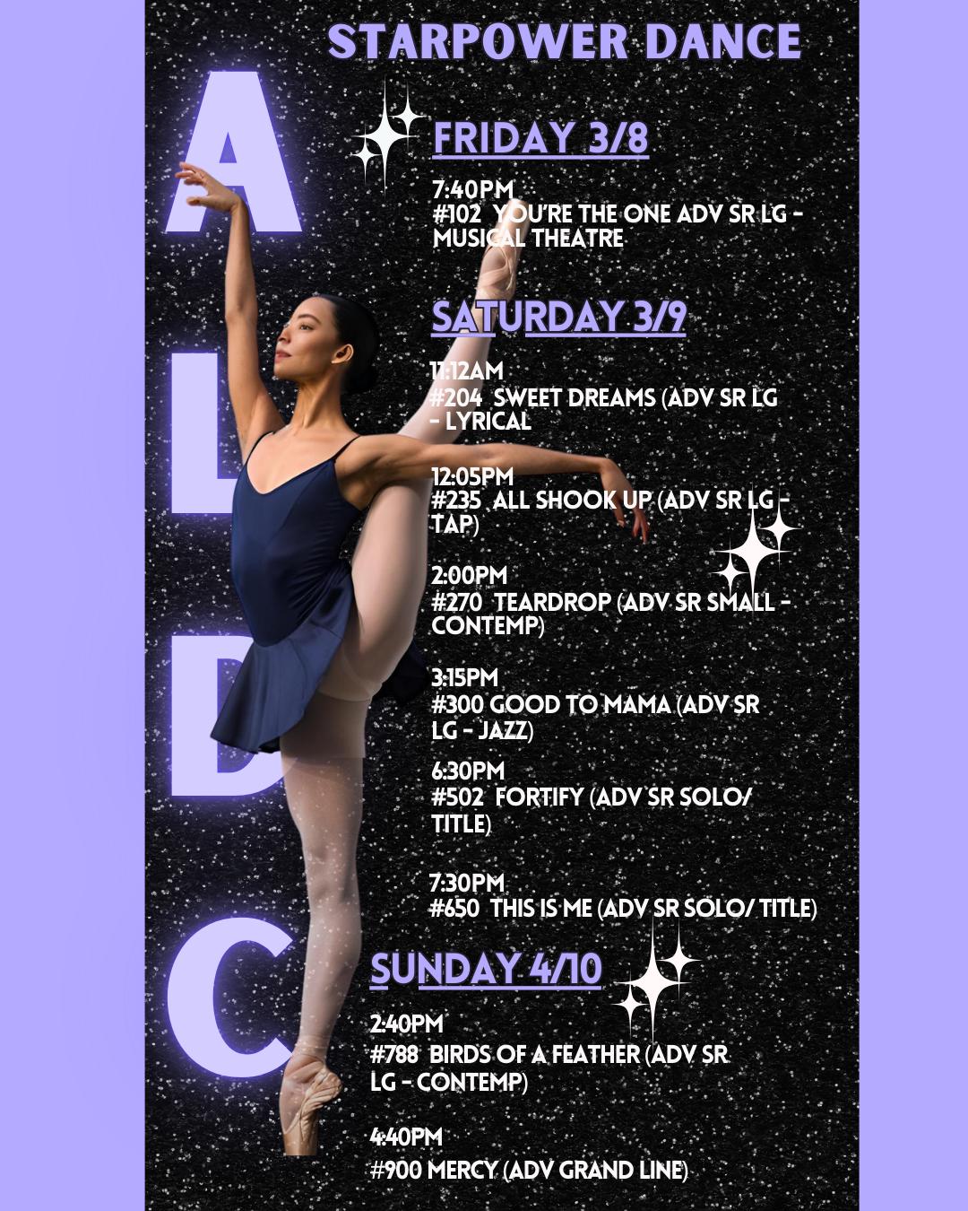 Dance Competition Schedule Wallpaper: Editable Canva Template (digital ...