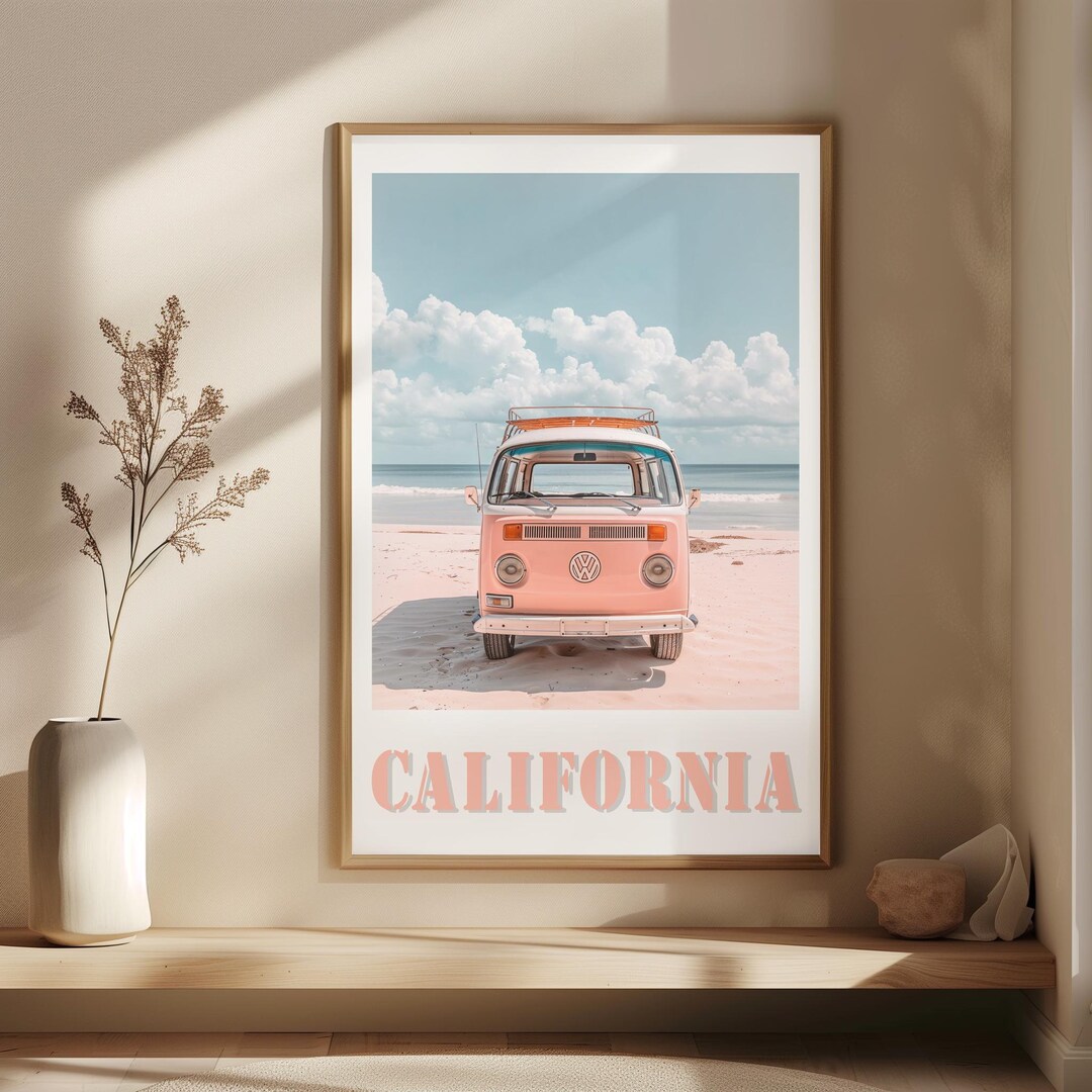 Printable Travel Poster, Van-life Poster, Van Poster, Printable Travel ...