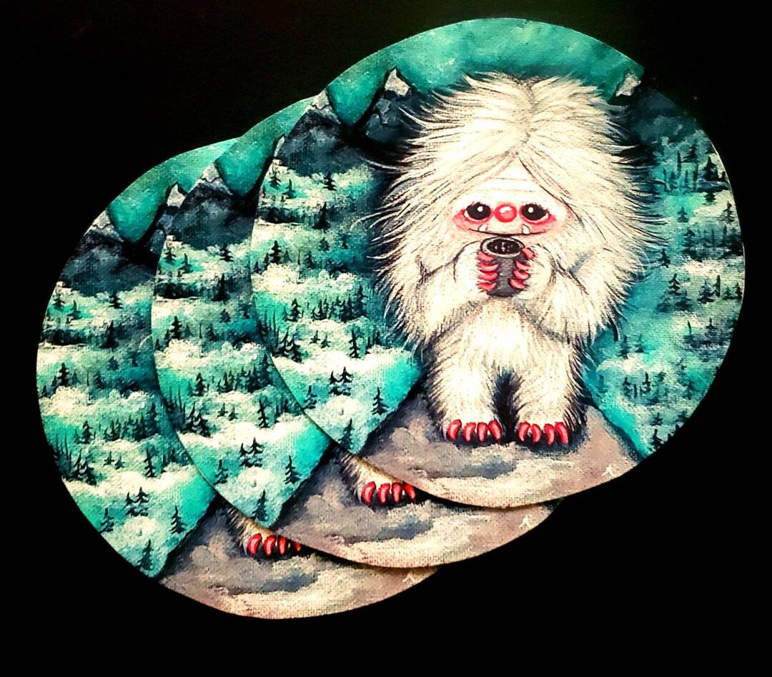 Cute Yeti Vinyl Sticker - Original Art Laptop Decal - Etsy
