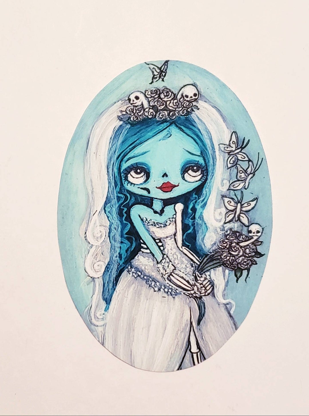 Corpse Bride Sticker Butterfly Sticker Skeleton Art Vinyl Sticker ...