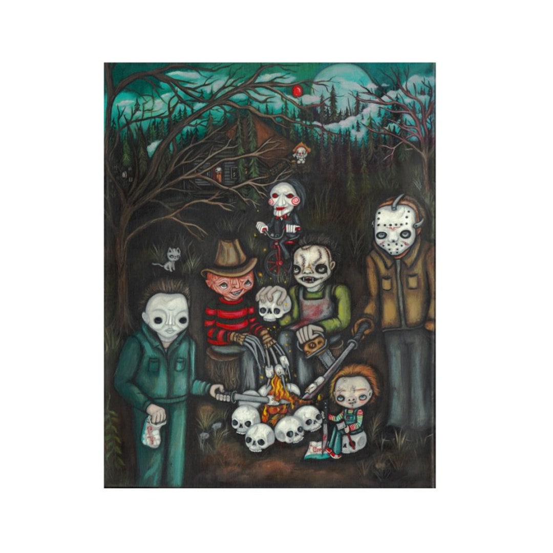 Cute Killer Prints Pop Surrealism Art Spooky Prints Classic Serial ...