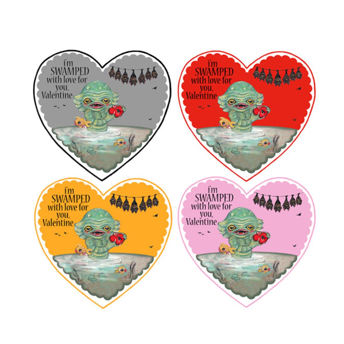 Printable Creature Valentines Classroom Valentines Day Cards - Etsy