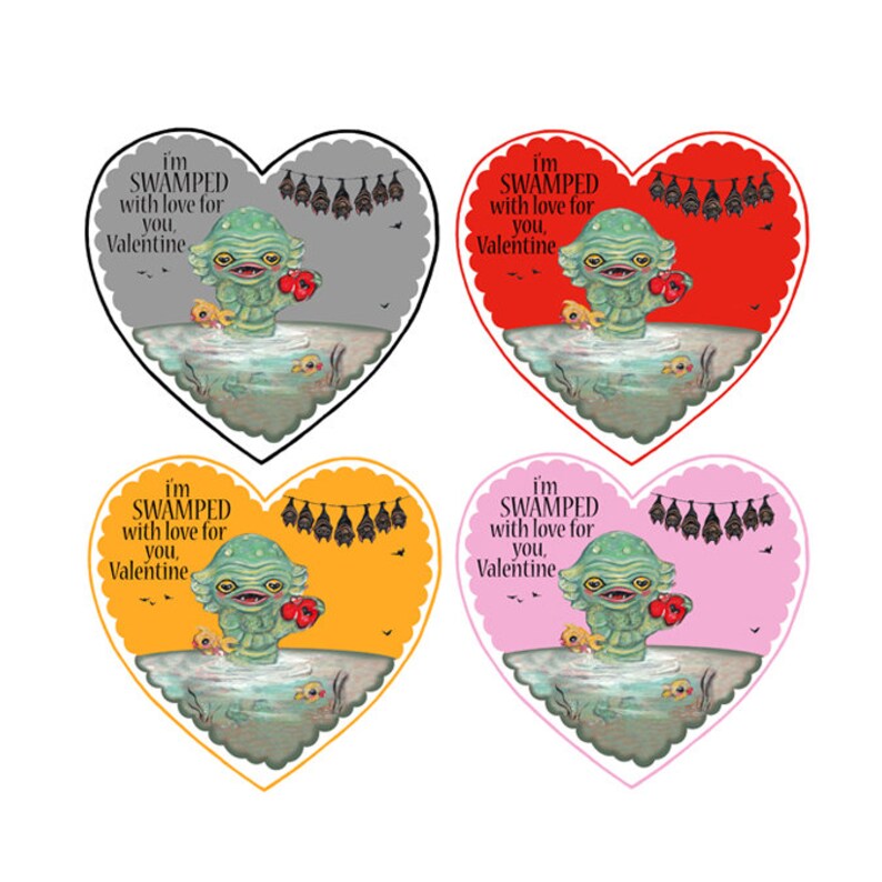 Printable Creature Valentines Classroom Valentines Day Cards - Etsy