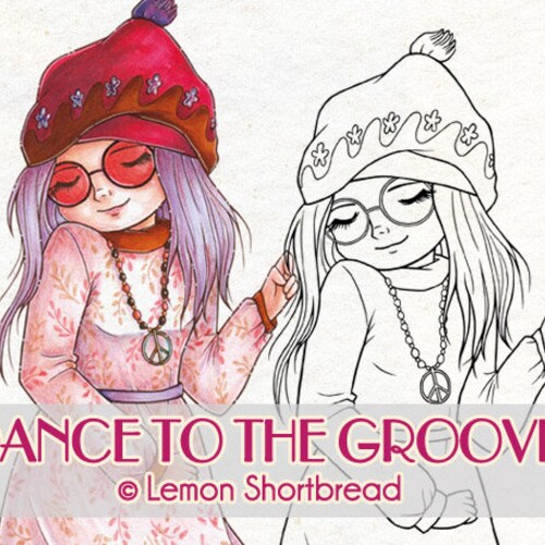 Digi Stamps Scrapbooking Printable Digital Stamp Girl - Etsy