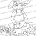 Digital Stamp Gardening Lady Plants, Digi Coloring Page Download ...