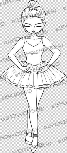 Digital Stamp Ballerina Ballet Digi Download Fairy Girl | Etsy UK