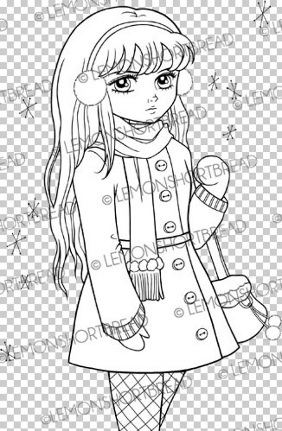 Free Snow Girl Coloring Pages