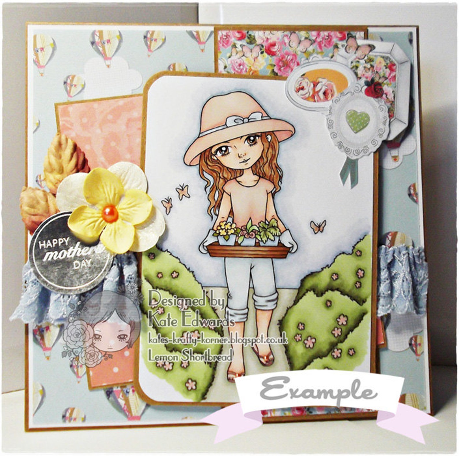 Digital Stamp Gardening Girl Digi Printable Colouring Page | Etsy