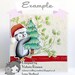 Digital Stamp Christmas Tree Penguin, Digi Winter Holiday, Bird Animal ...