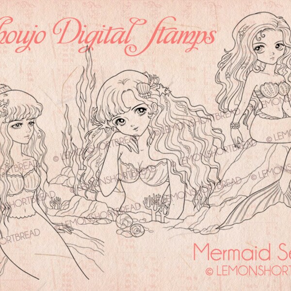 Girl Digi Stamp - Etsy