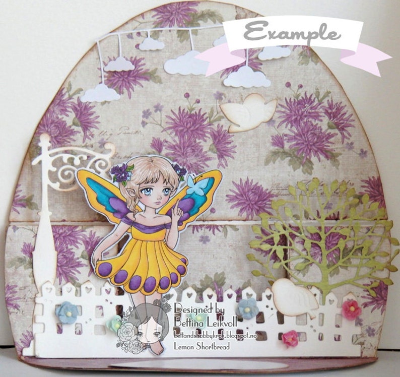 Digital Stamp Butterfly Point Fairy Digi Download Coloring | Etsy