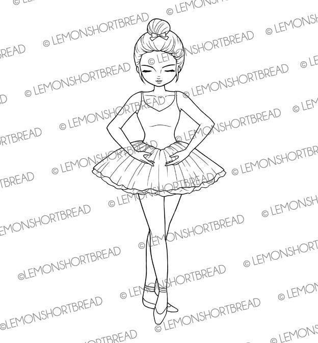 Digital Stamp Ballerina Ballet Digi Download Fairy Girl | Etsy UK