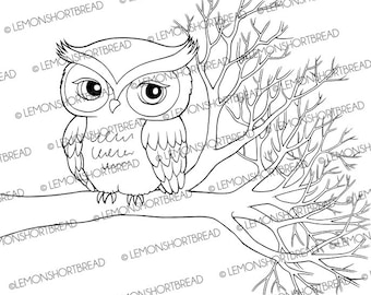 Digital Stamp Girl Sitting Under Tree Digi Nature Country - Etsy