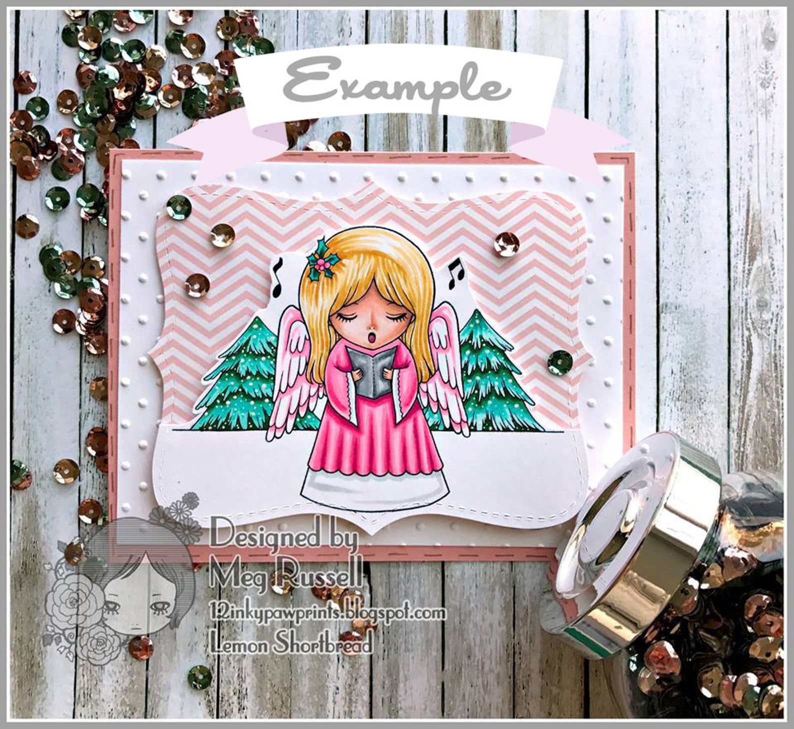 Digital Stamp Christmas Carol Angel, Digi Download Coloring Page ...