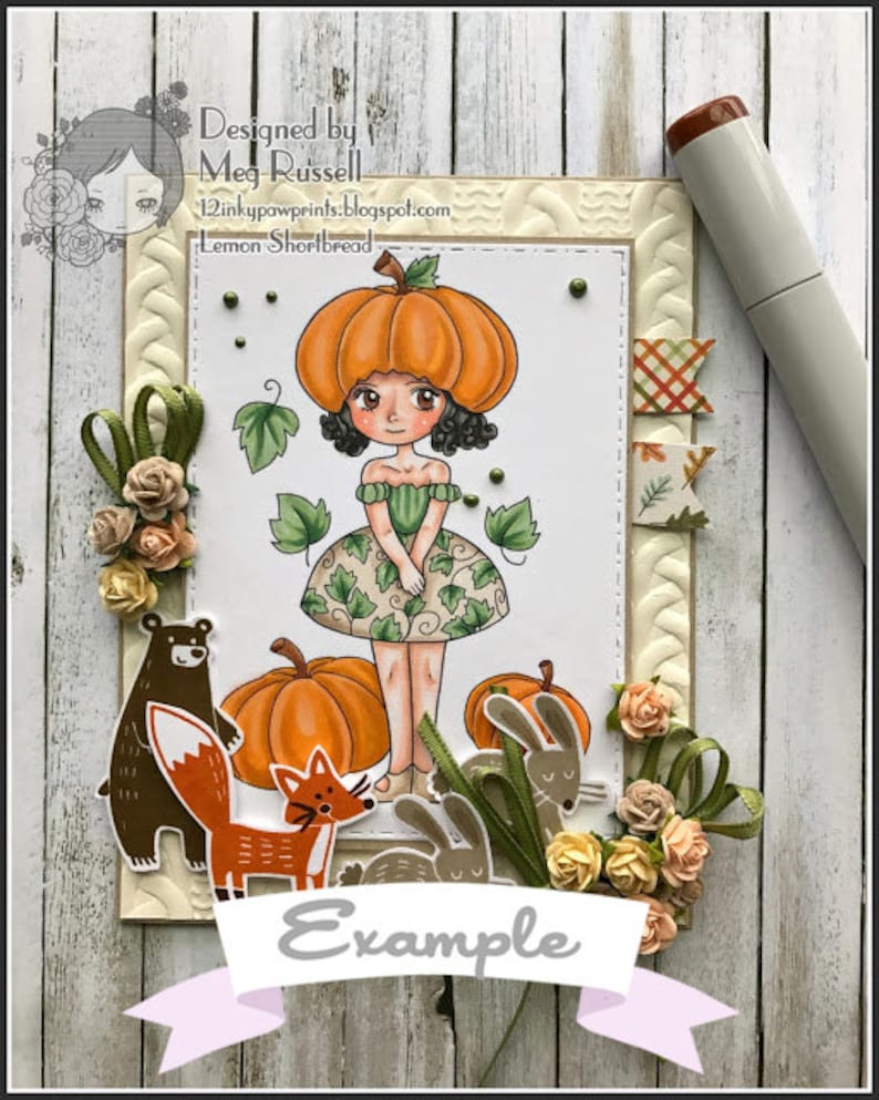 Digital Stamp Pumpkin Hat Digi Download Autumn Fall Coloring - Etsy