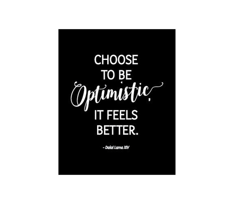 Choose to Be Optimistic - Printable, Word Art, Motivational Quote ...