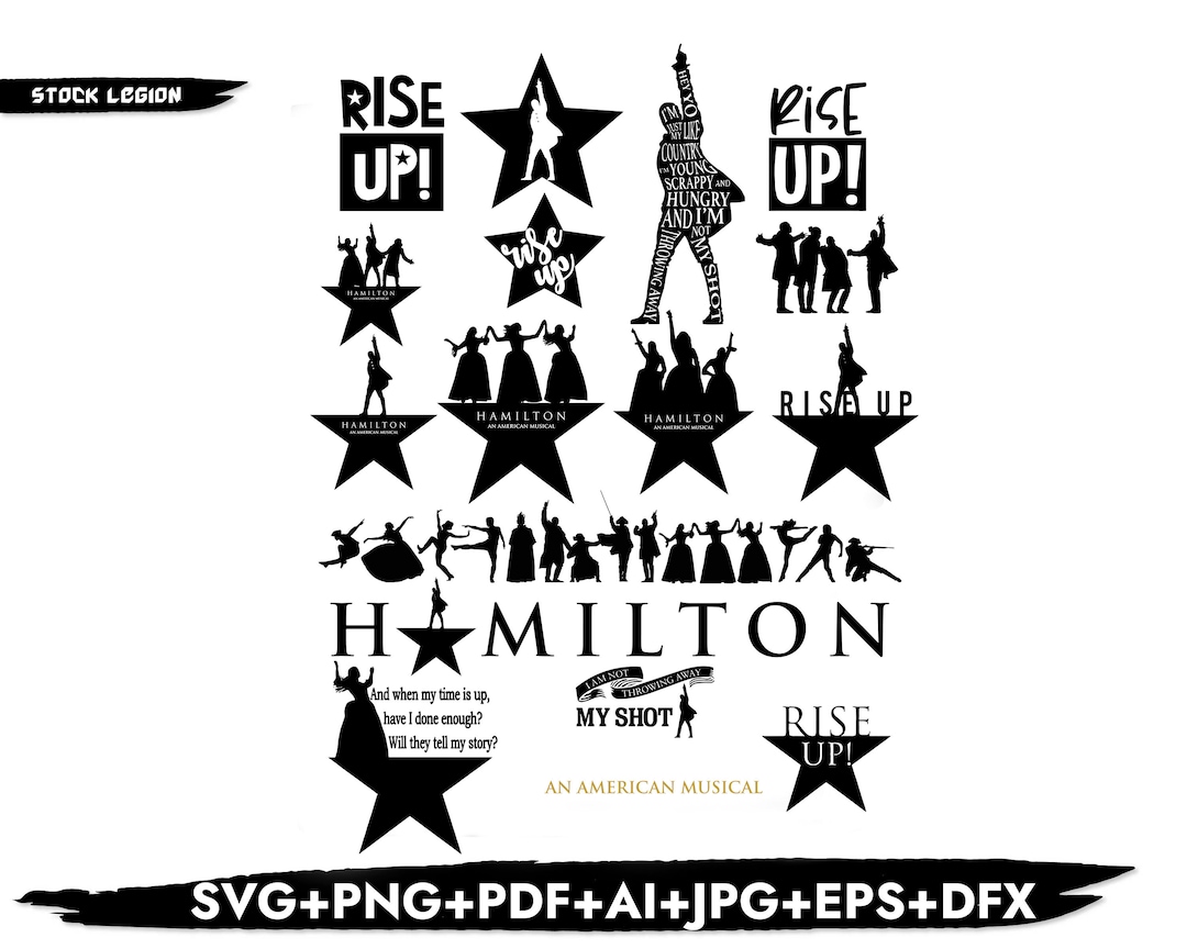 17 Hamilton Rise up Designs Svg Digital Download or for Cricut Fathers ...