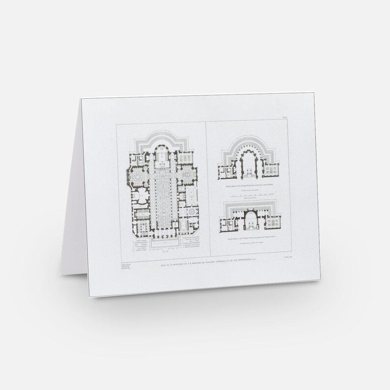 Vintage Architecture Notecards – Blank Greeting Cards With Santa Maria ...