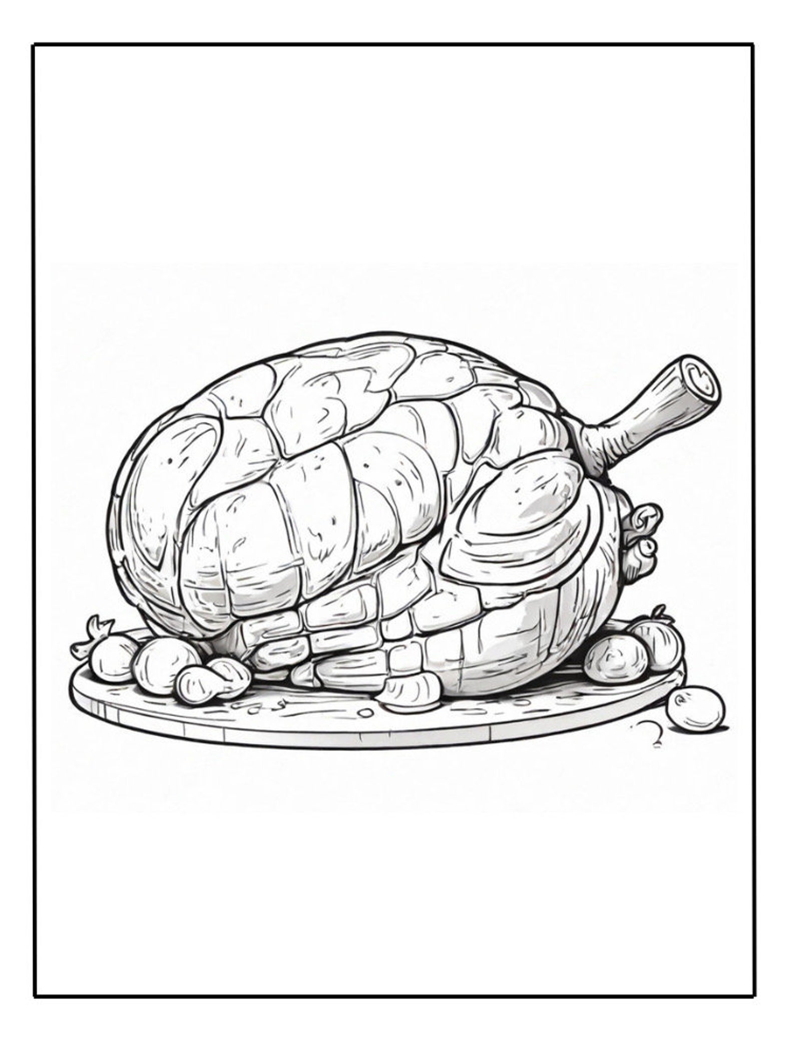 48 Foods Coloring Book Pages, Coloring Pages for Kids and Adults ...