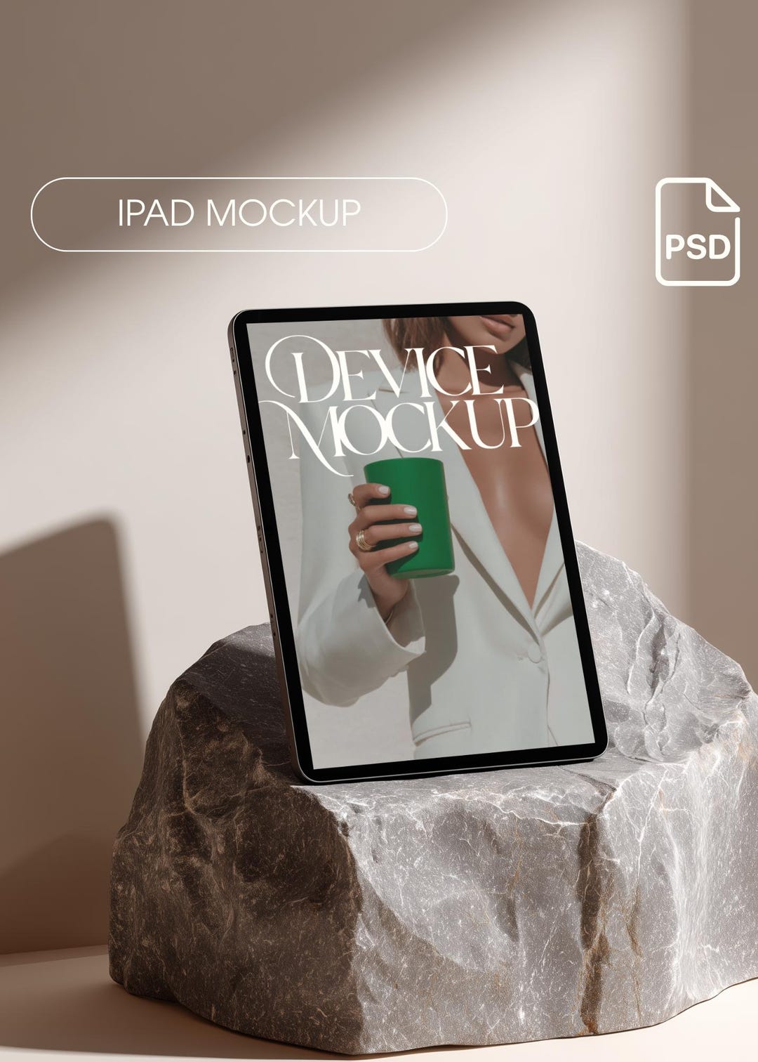 IPad Mockup PSD Tablet Screen iPad Device Mockup Editable Smart Object ...