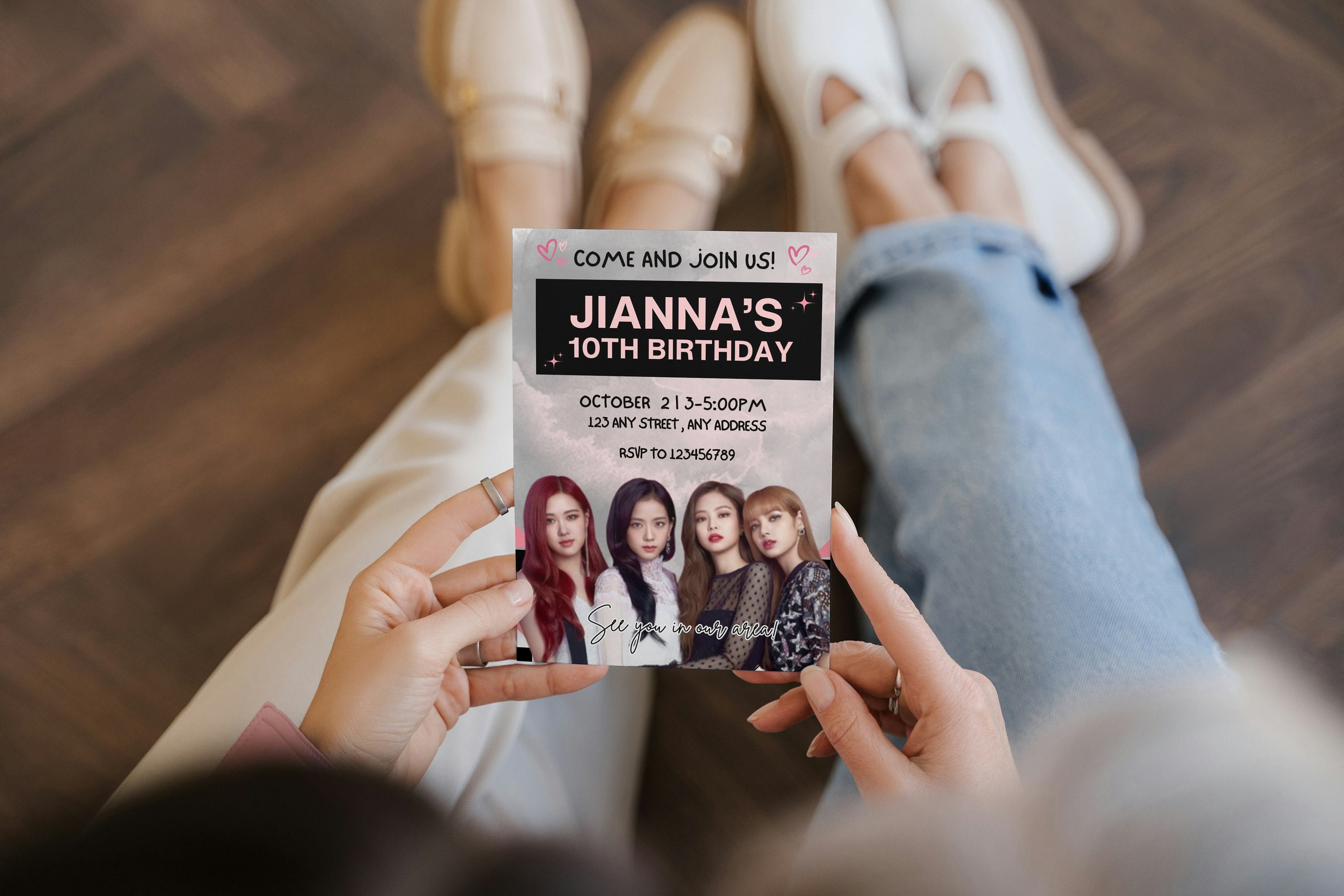 Editable Blackpink Birthday Invitation, Blackpink Party Invite, Kpop ...