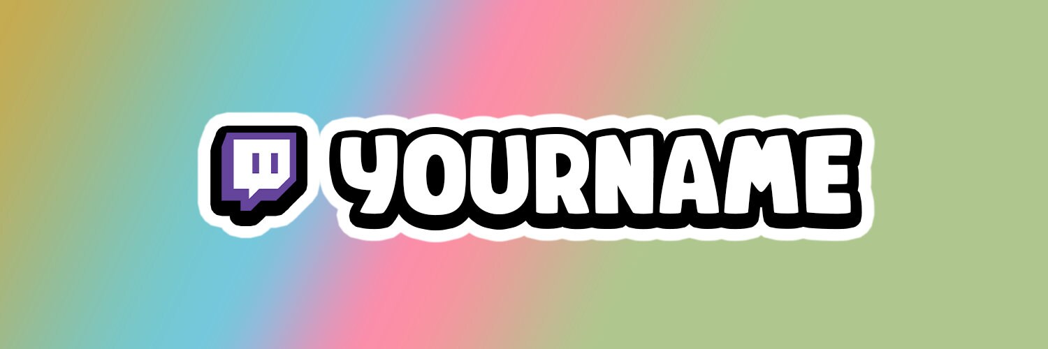Social Media Name Overlay - Etsy
