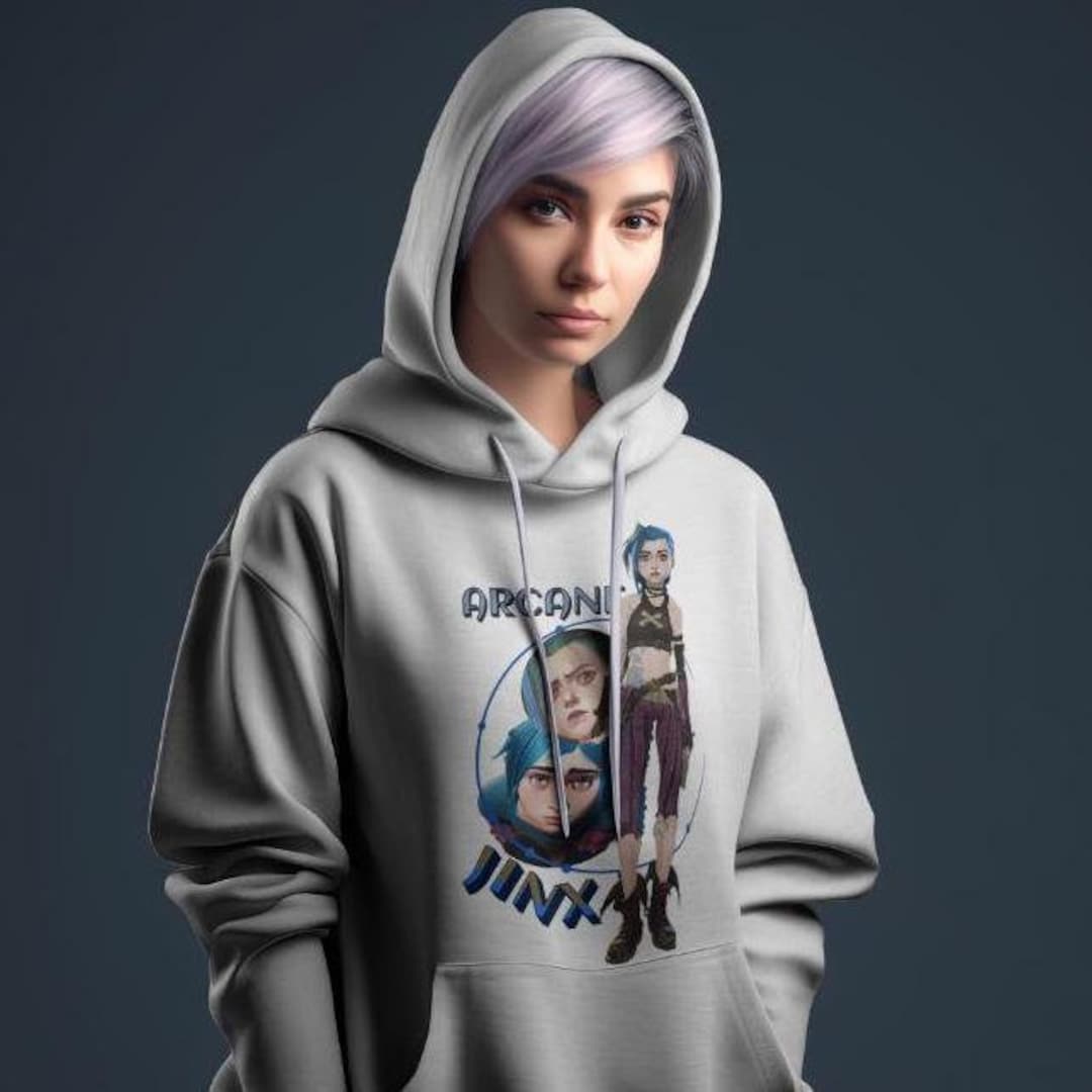 Arcane, Jinx Unisex Lightweight Hooded Sweatshirt - Etsy