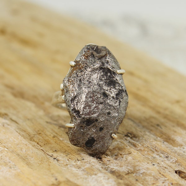 Meteorite Ring - Etsy